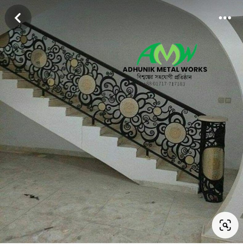 Premium Cast Iron Stair Railing Design -020 – Adhunik Metal Works