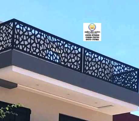 Premium Laser-Cut MS Balcony Railing Design - 011 – Adhunik Metal Works