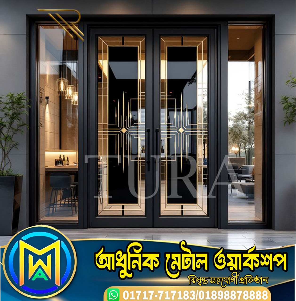 Premium Thai Aluminum Door – 002 | Modern Thai Glass Door Design in ...